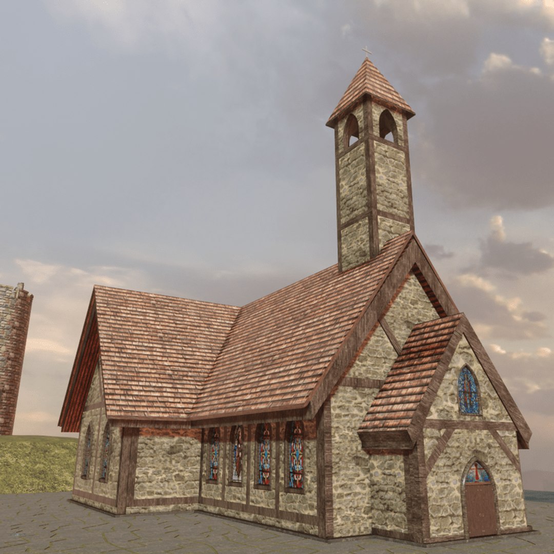 Church Medieval 3D Model - TurboSquid 1524596