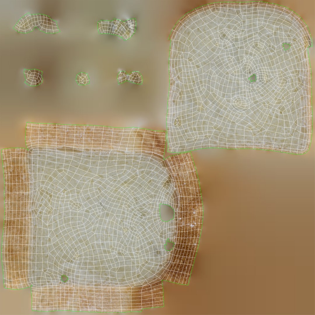 Bread Slice 3D Model - TurboSquid 1974777