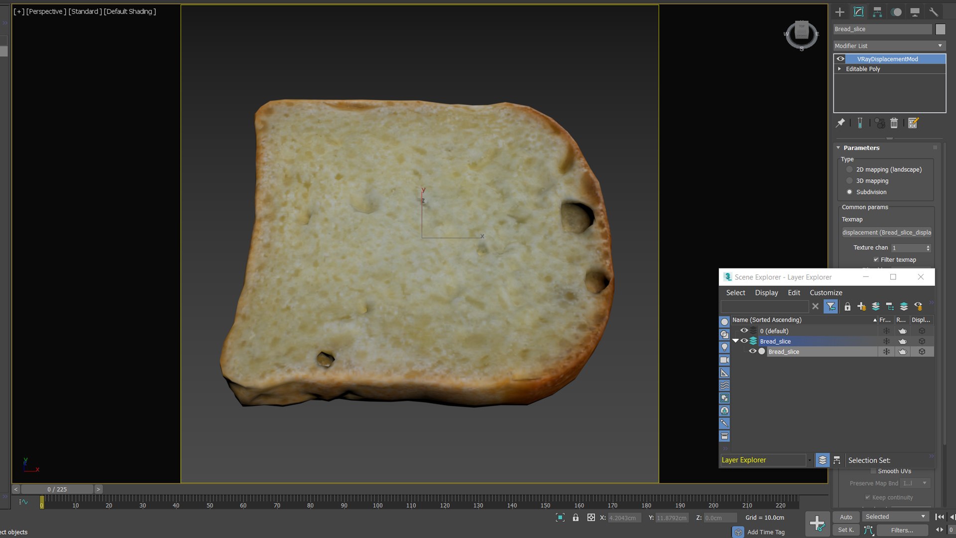 Bread Slice 3D Model - TurboSquid 1974777