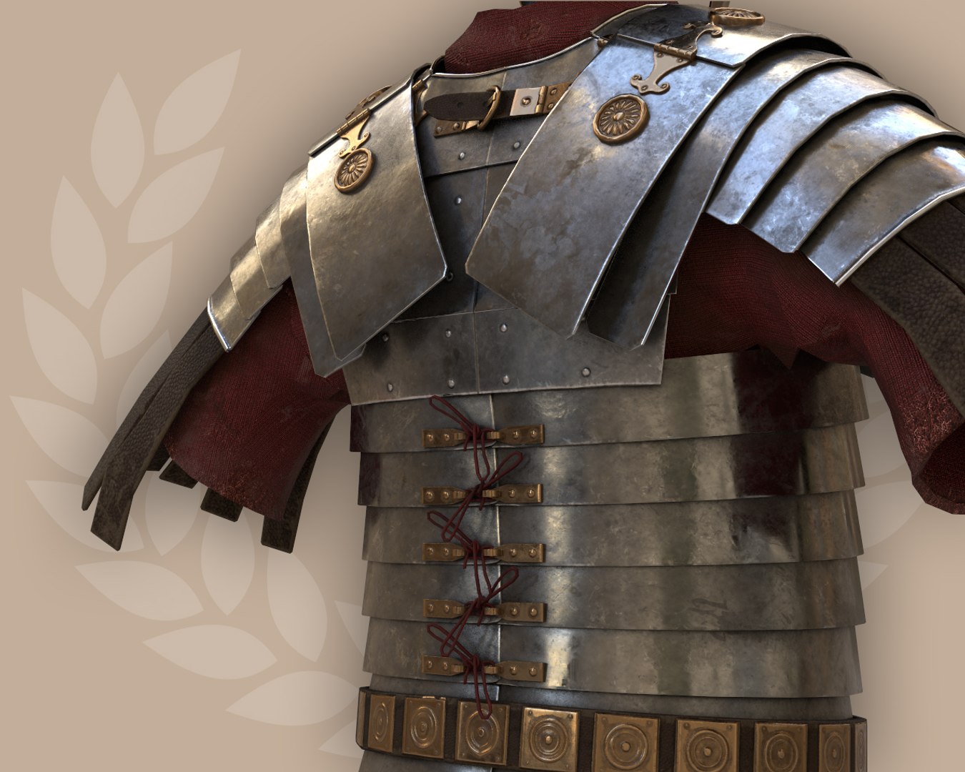 3D Realistic Ancient Roman Armor Model - TurboSquid 1396392