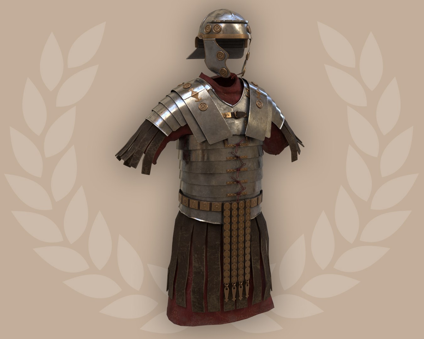 3D Realistic Ancient Roman Armor Model - TurboSquid 1396392