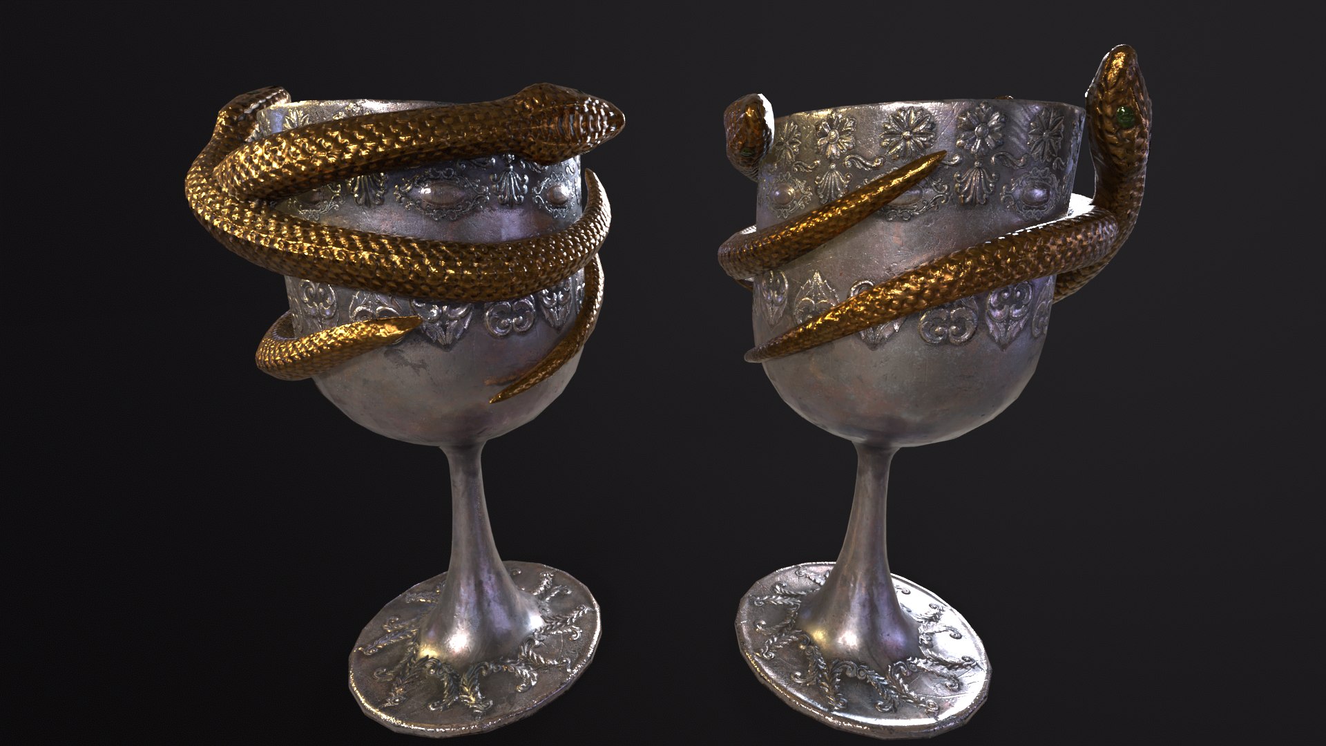 3D Snake King Chalice - TurboSquid 2150167