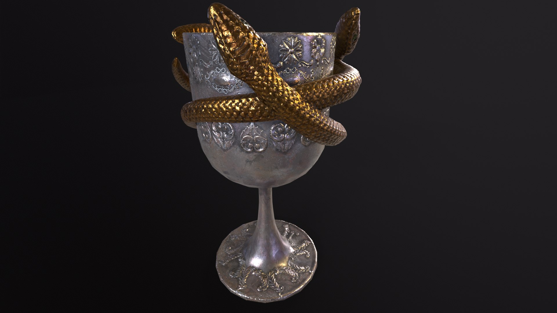 3D Snake King Chalice - TurboSquid 2150167