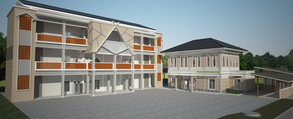 modelo 3d Escuela grande - TurboSquid 1272682