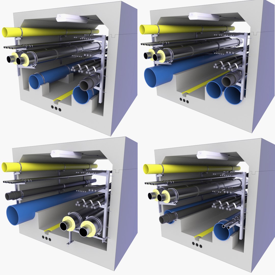 Precast Utility Tunnels Cross-section V9 3D Model - TurboSquid 2415305