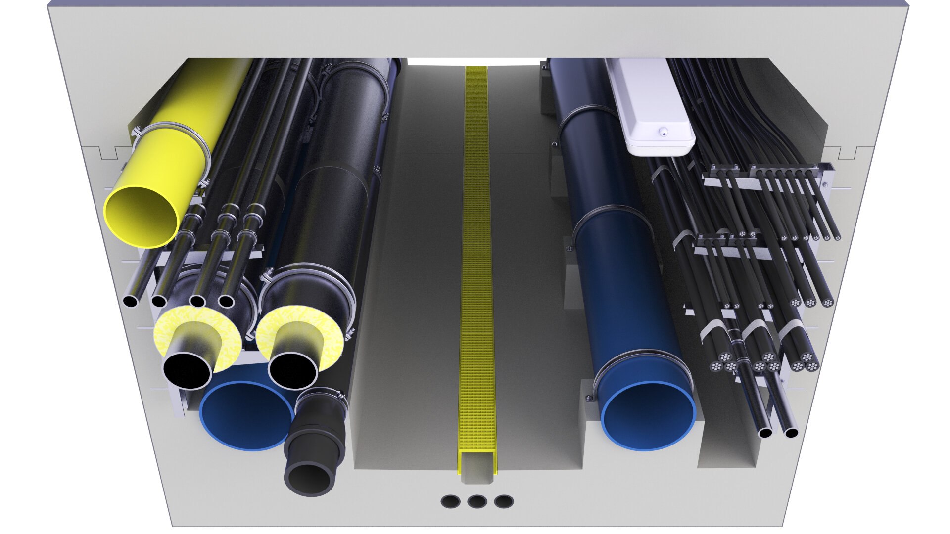 Precast Utility Tunnels Cross-section V9 3D Model - TurboSquid 2415305