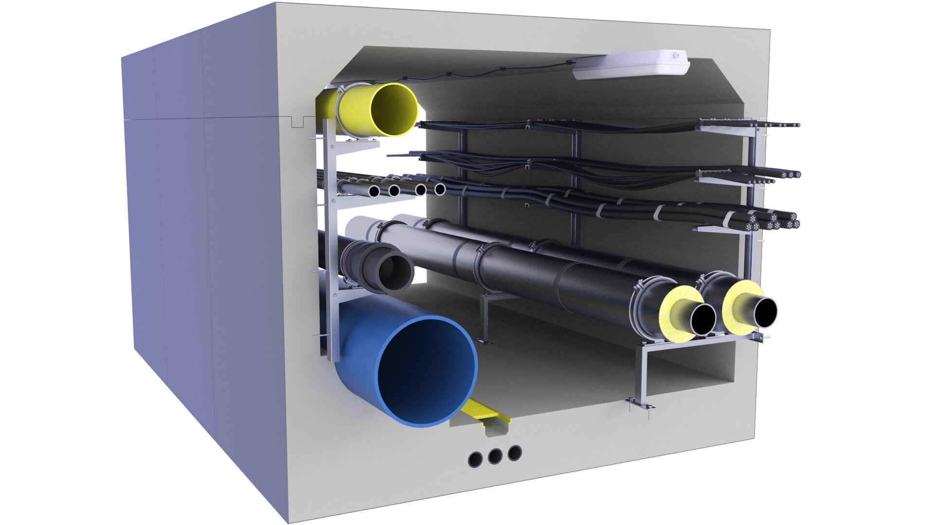 Precast Utility Tunnels Cross-section V9 3D Model - TurboSquid 2415305