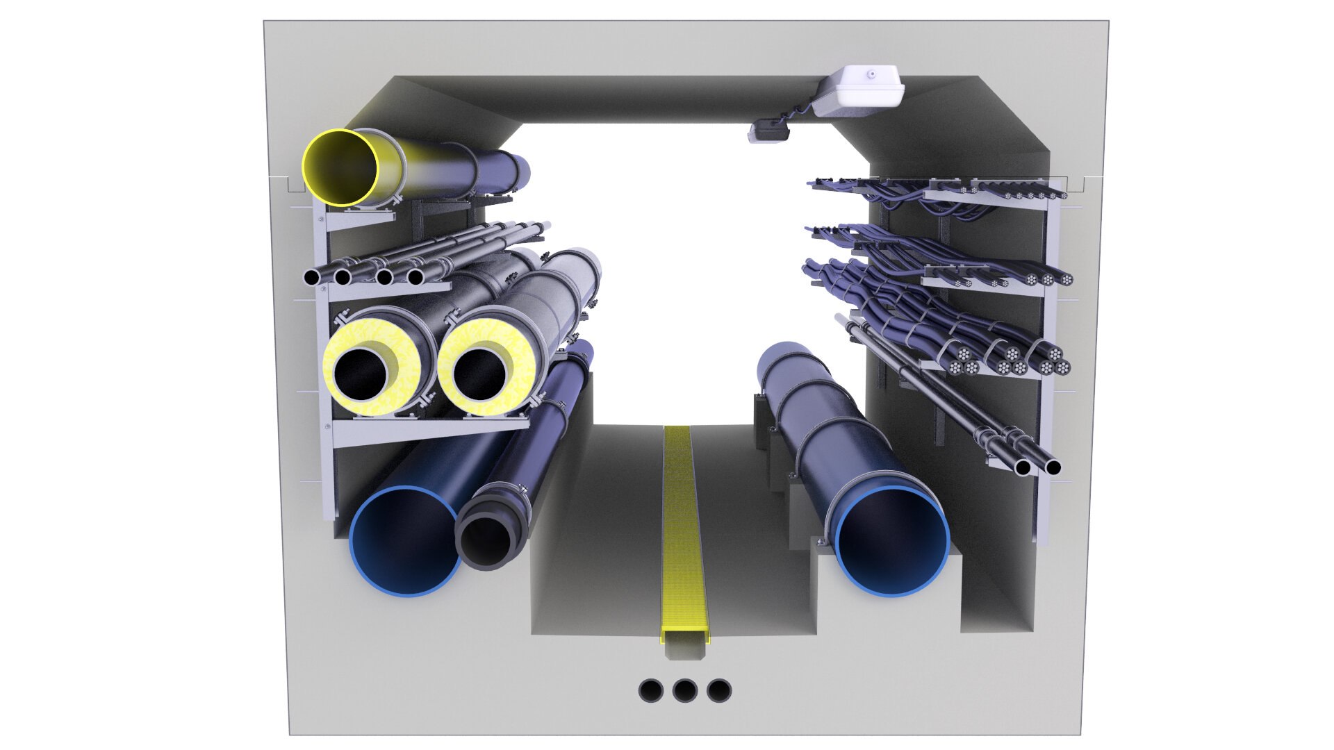 Precast Utility Tunnels Cross-section V9 3D Model - TurboSquid 2415305
