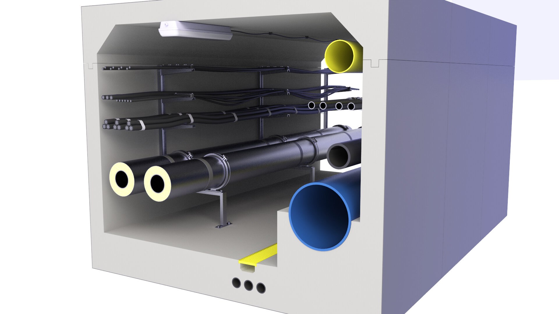Precast Utility Tunnels Cross-section V9 3D Model - TurboSquid 2415305