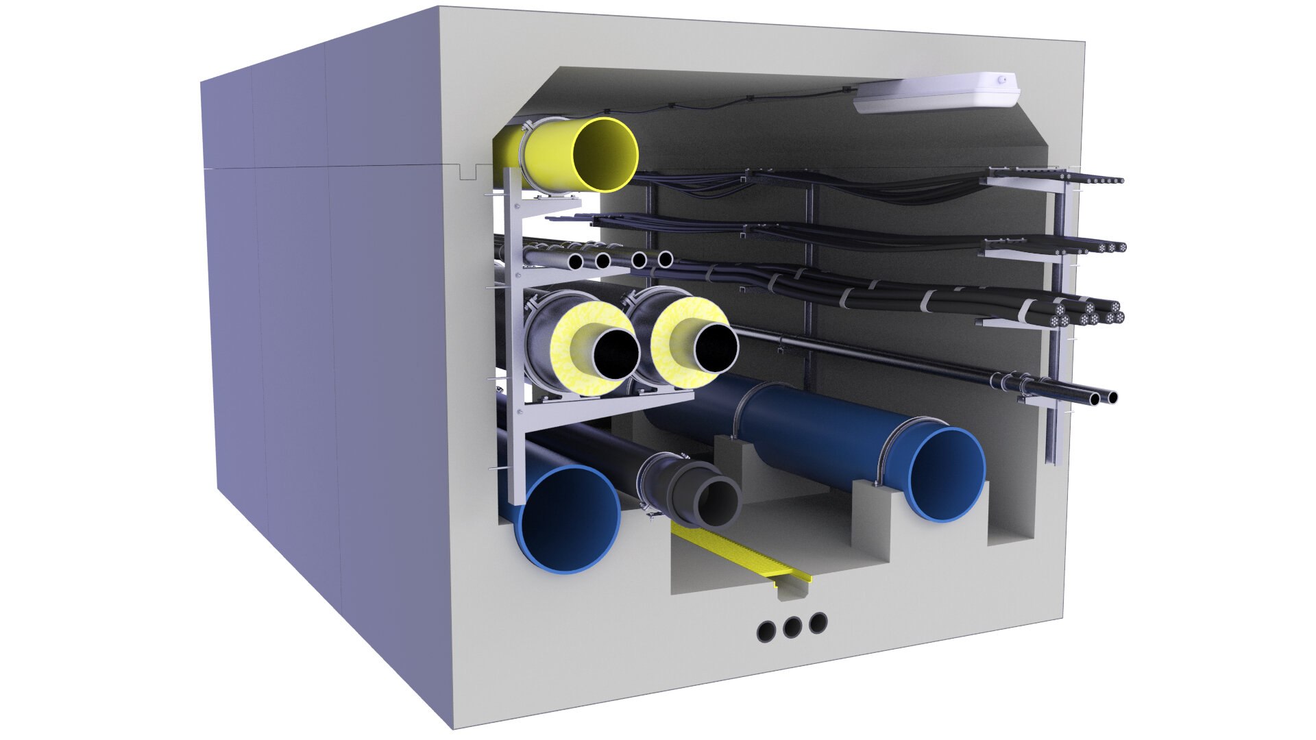 Precast Utility Tunnels Cross-section V9 3D Model - TurboSquid 2415305