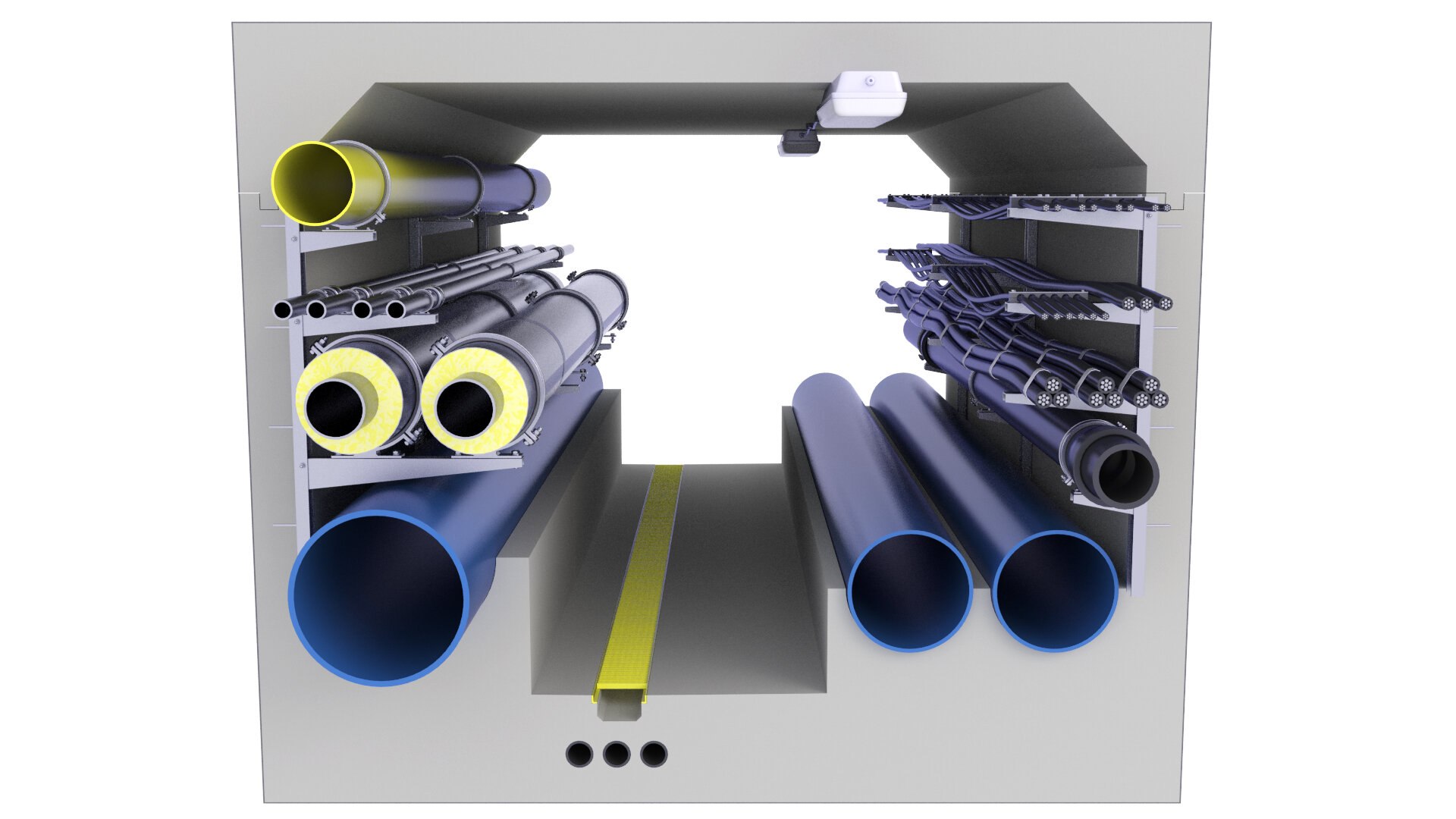 Precast Utility Tunnels Cross-section V9 3D Model - TurboSquid 2415305