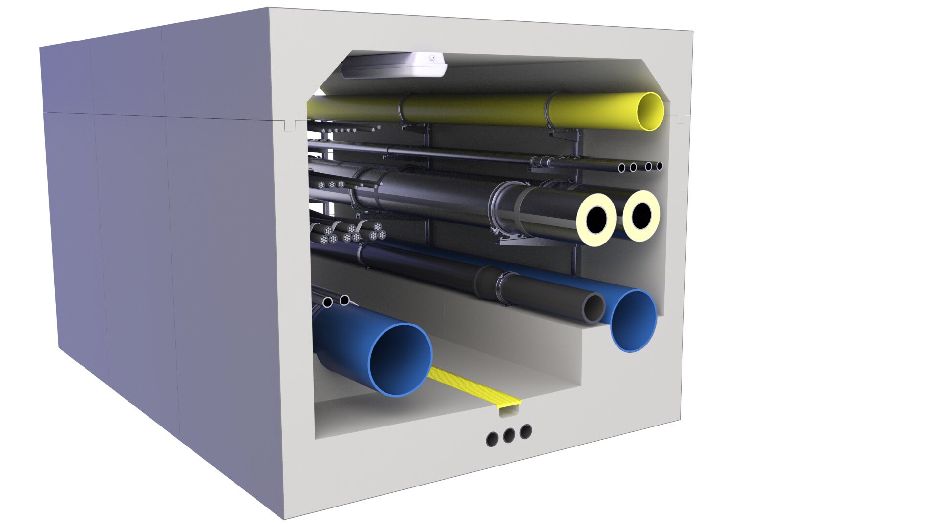 Precast Utility Tunnels Cross-section V9 3D Model - TurboSquid 2415305