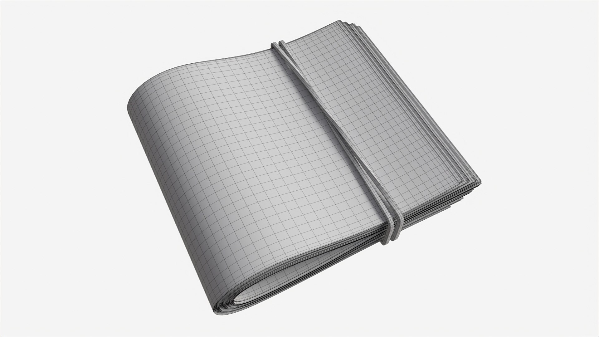 3D American dollars folded and tied 02 model - TurboSquid 2105835