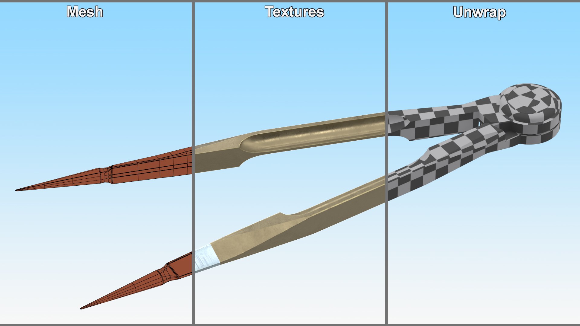 3D Vintage Marking Compass - TurboSquid 2284562