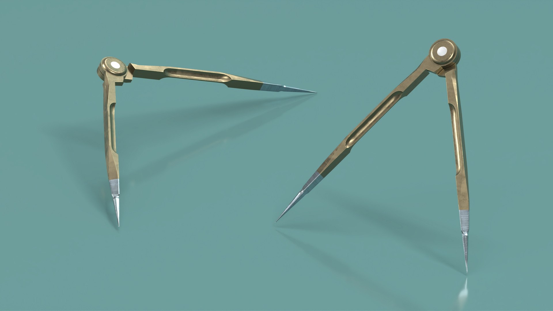 3D Vintage Marking Compass - TurboSquid 2284562