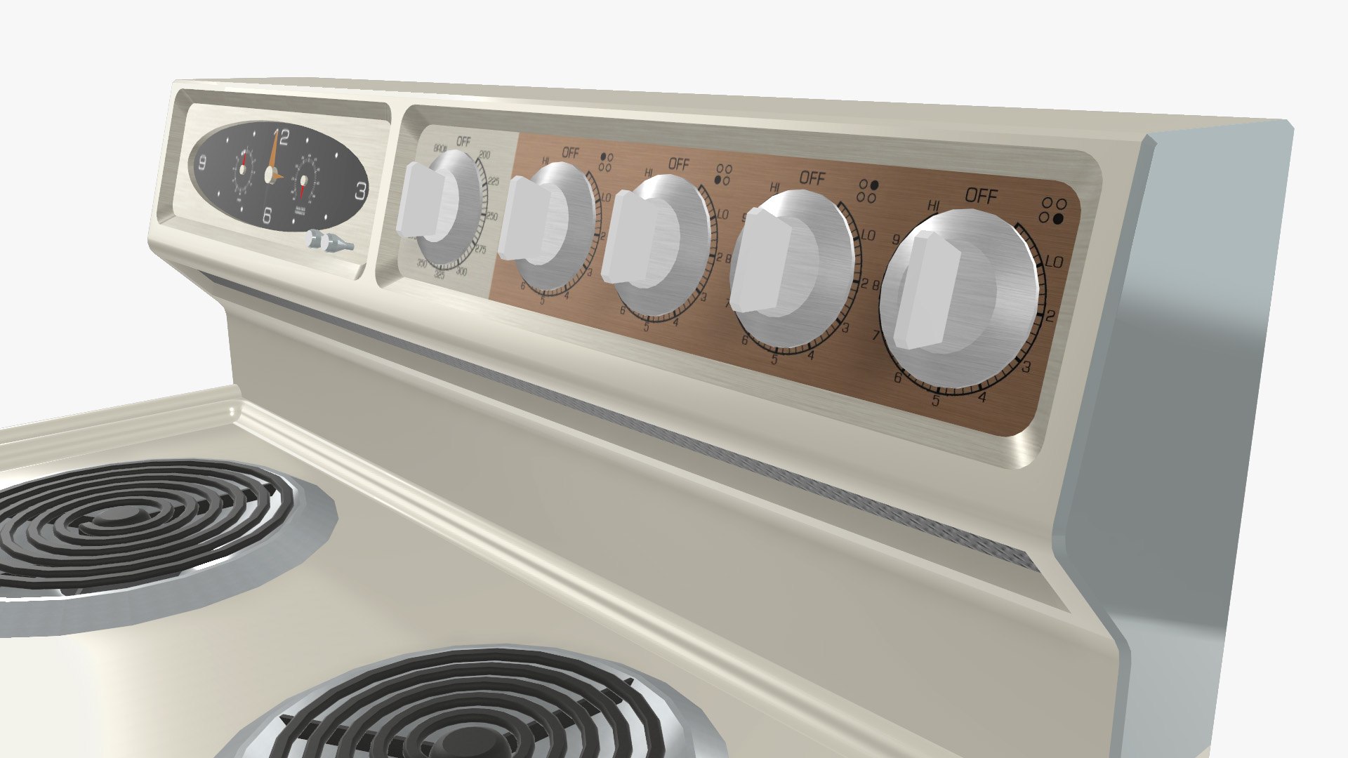 Retro Stove Oven - Kitchen Appliance 3D Model - TurboSquid 2259936