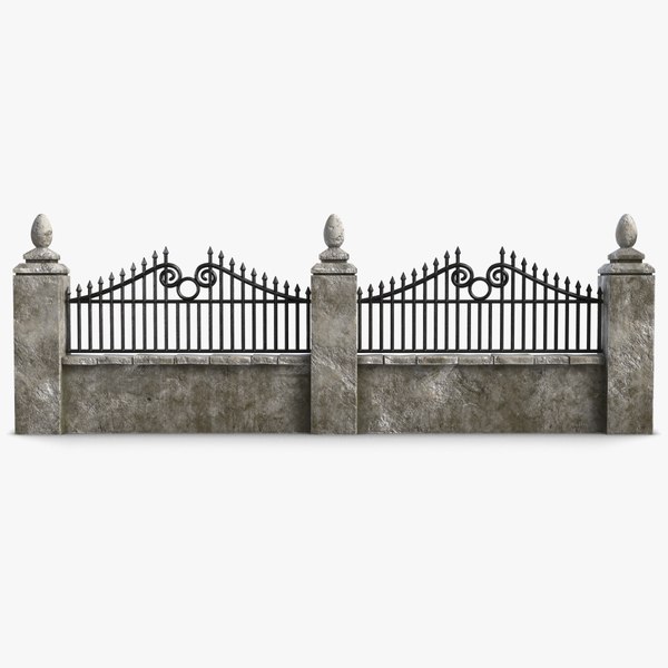 3d model cemetery wall