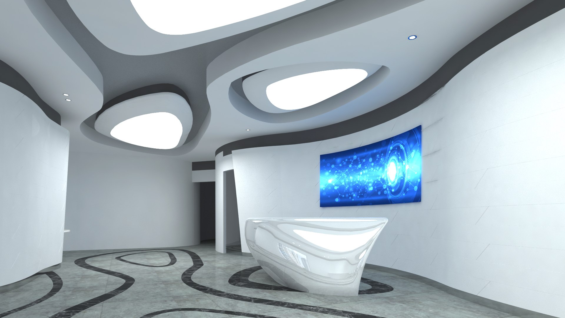 3D Lobby Reception 04 - TurboSquid 1749561