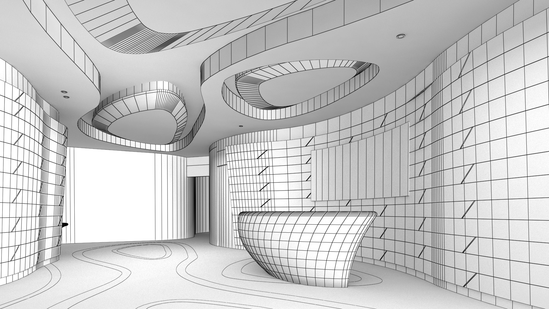 3D Lobby Reception 04 - TurboSquid 1749561