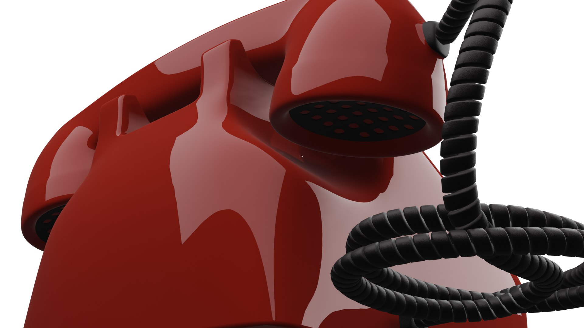 Retro Phone with Screen model - TurboSquid 2081937