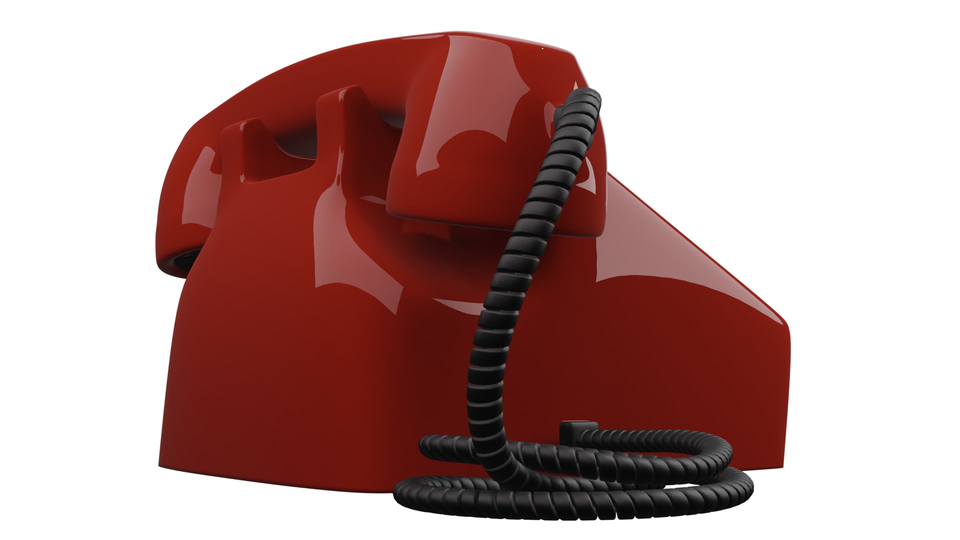 Retro Phone with Screen model - TurboSquid 2081937