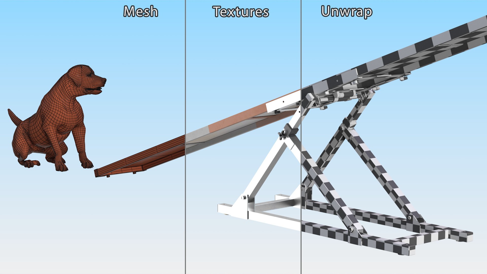 Dog Agility Teeter Totter And Labrador 3D Model - TurboSquid 2302559