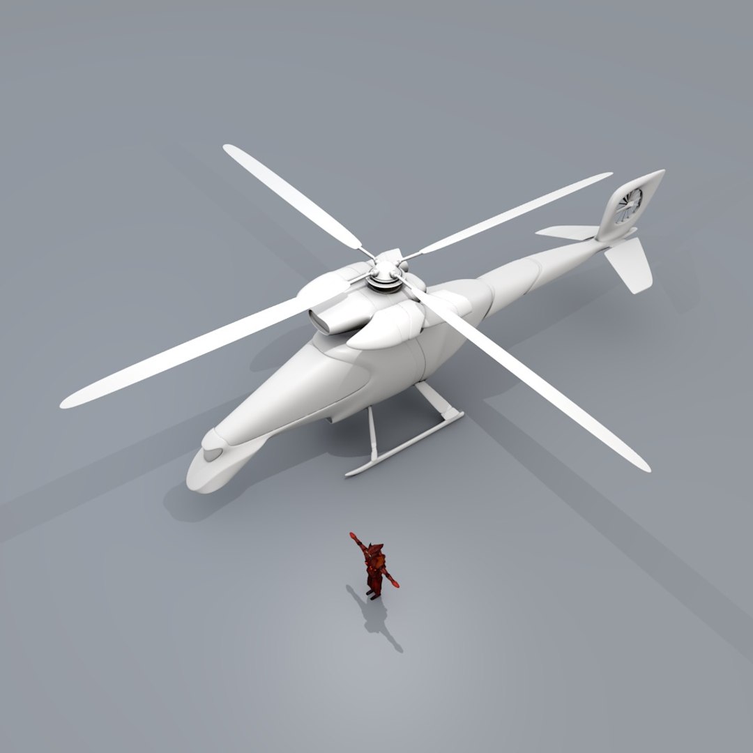 Helicopter 3d Blend