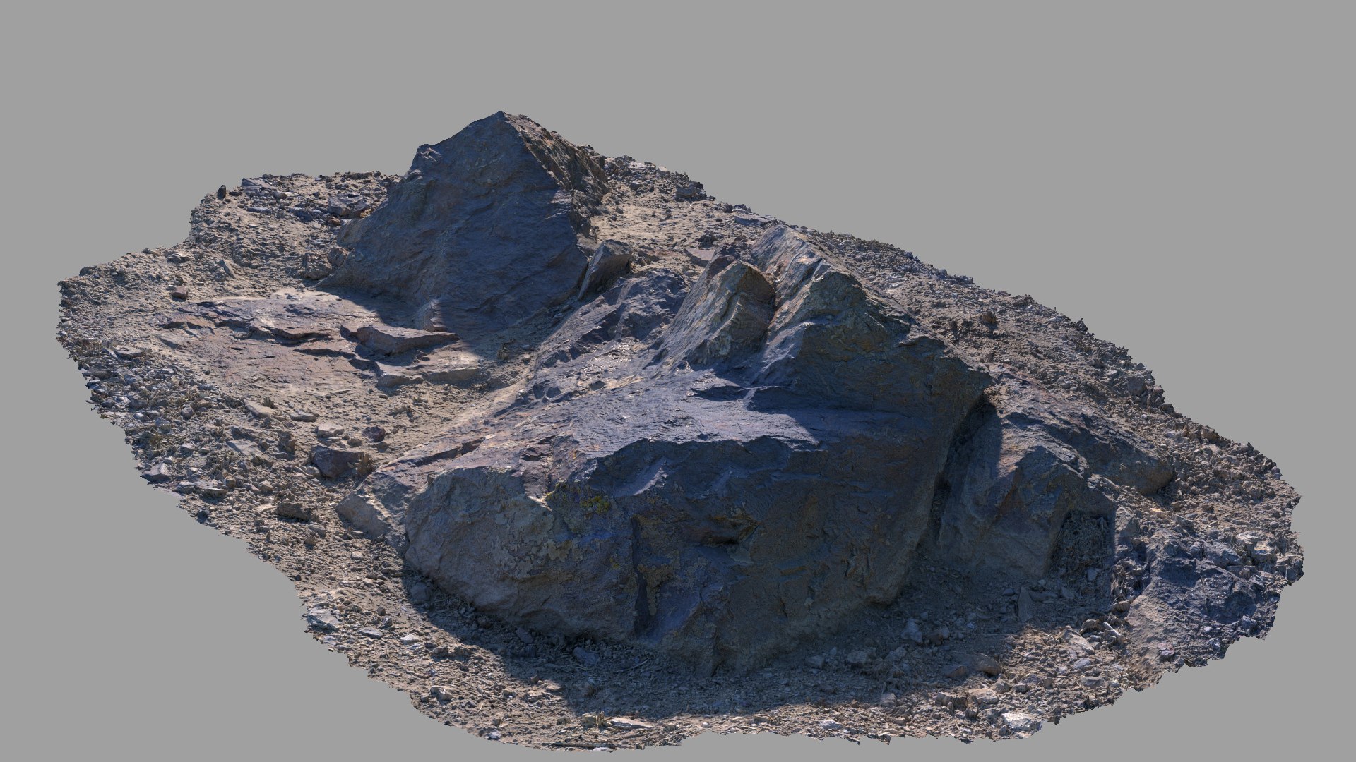 Ground Rock 1 Model - TurboSquid 1642420
