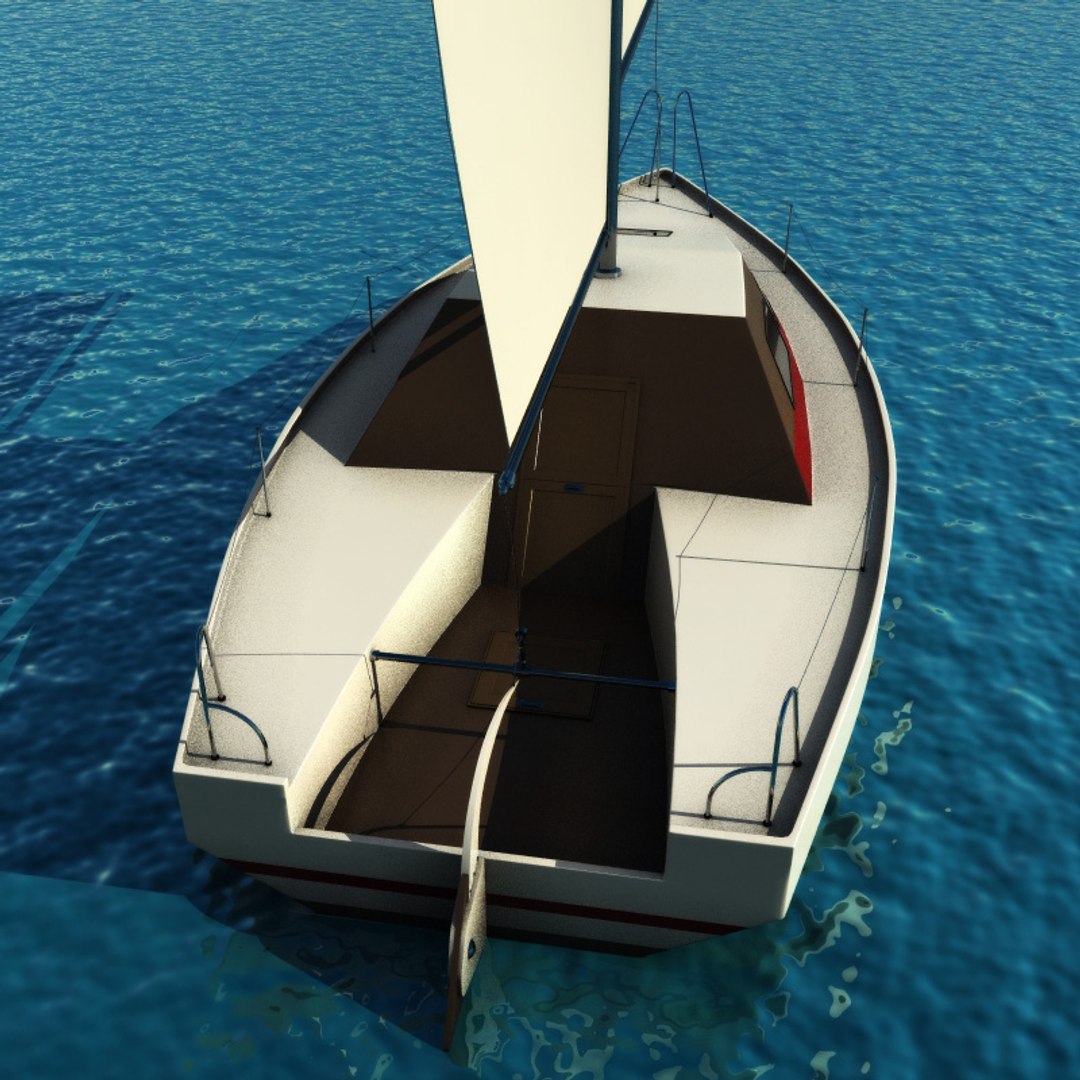 3dsmax Sailing Yacht Scat