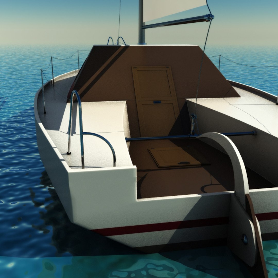 3dsmax Sailing Yacht Scat