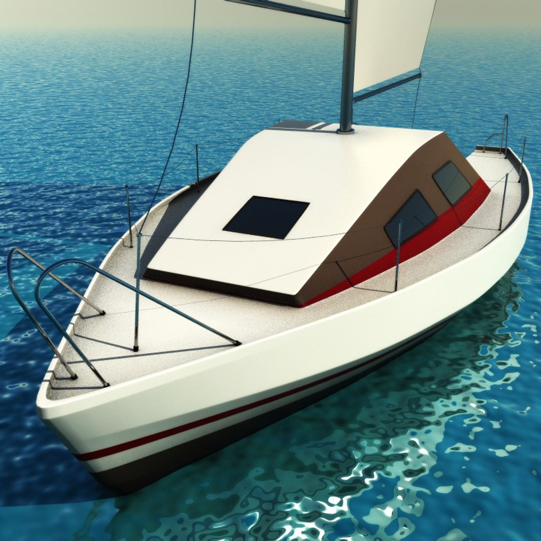 3dsmax Sailing Yacht Scat