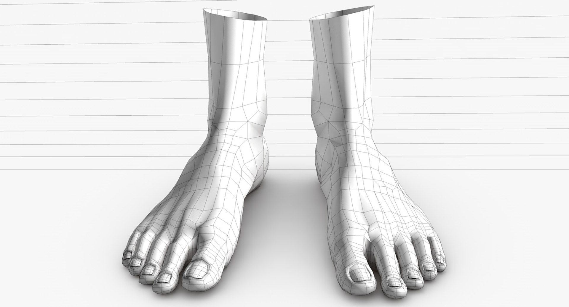 Human Feet 3D Model - TurboSquid 1215448