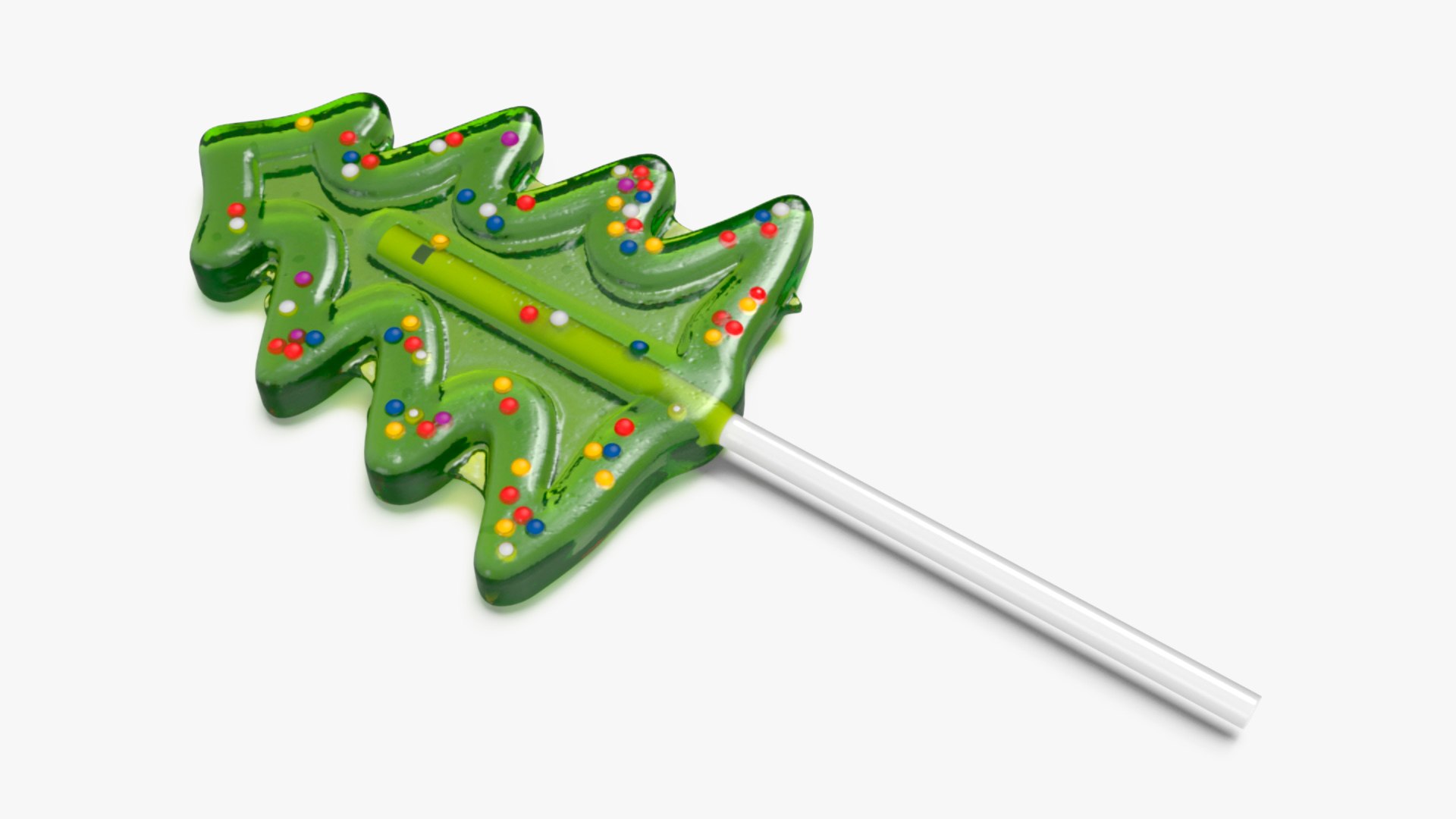 3D Christmas Fir Tree Lollipop - TurboSquid 2241840