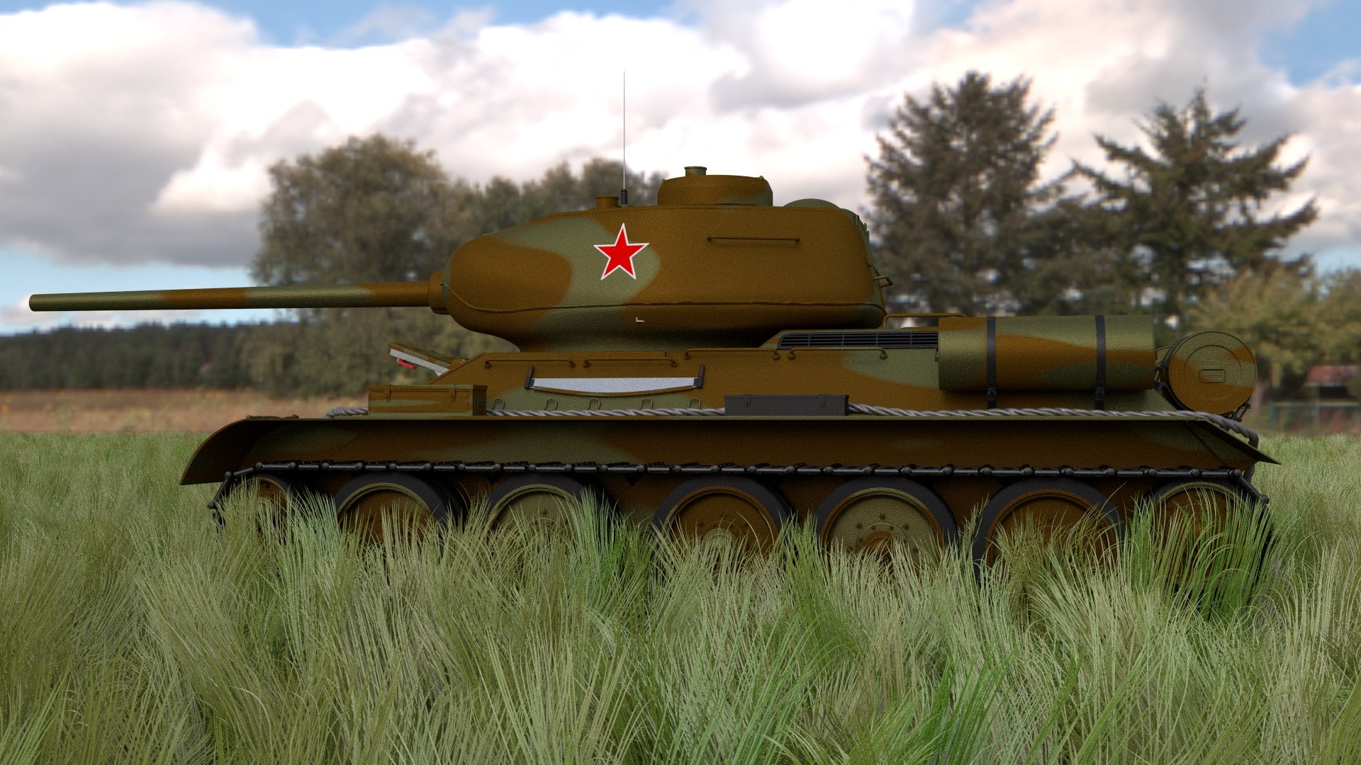 3d soviet tank interior hdri