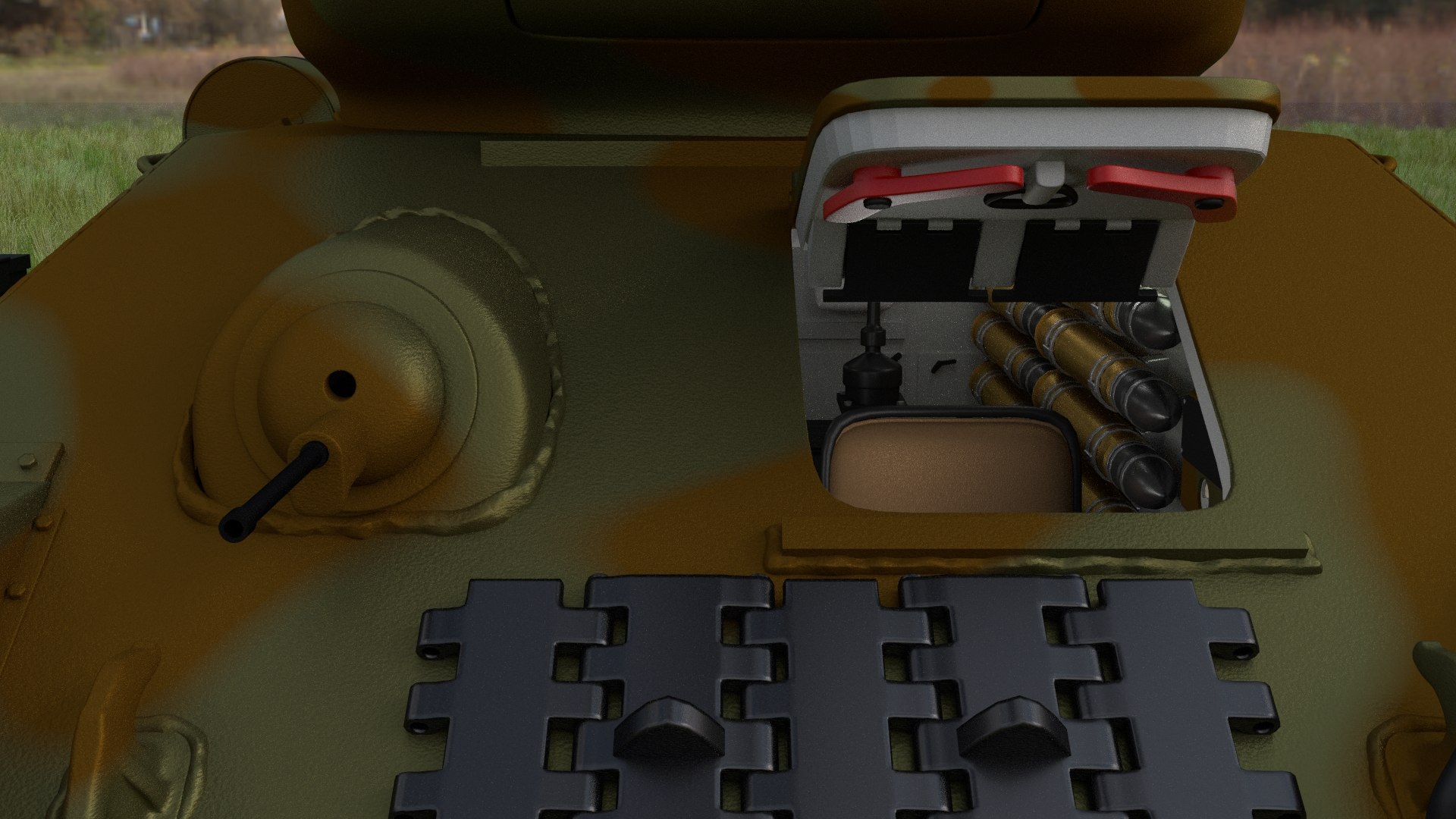 3d soviet tank interior hdri
