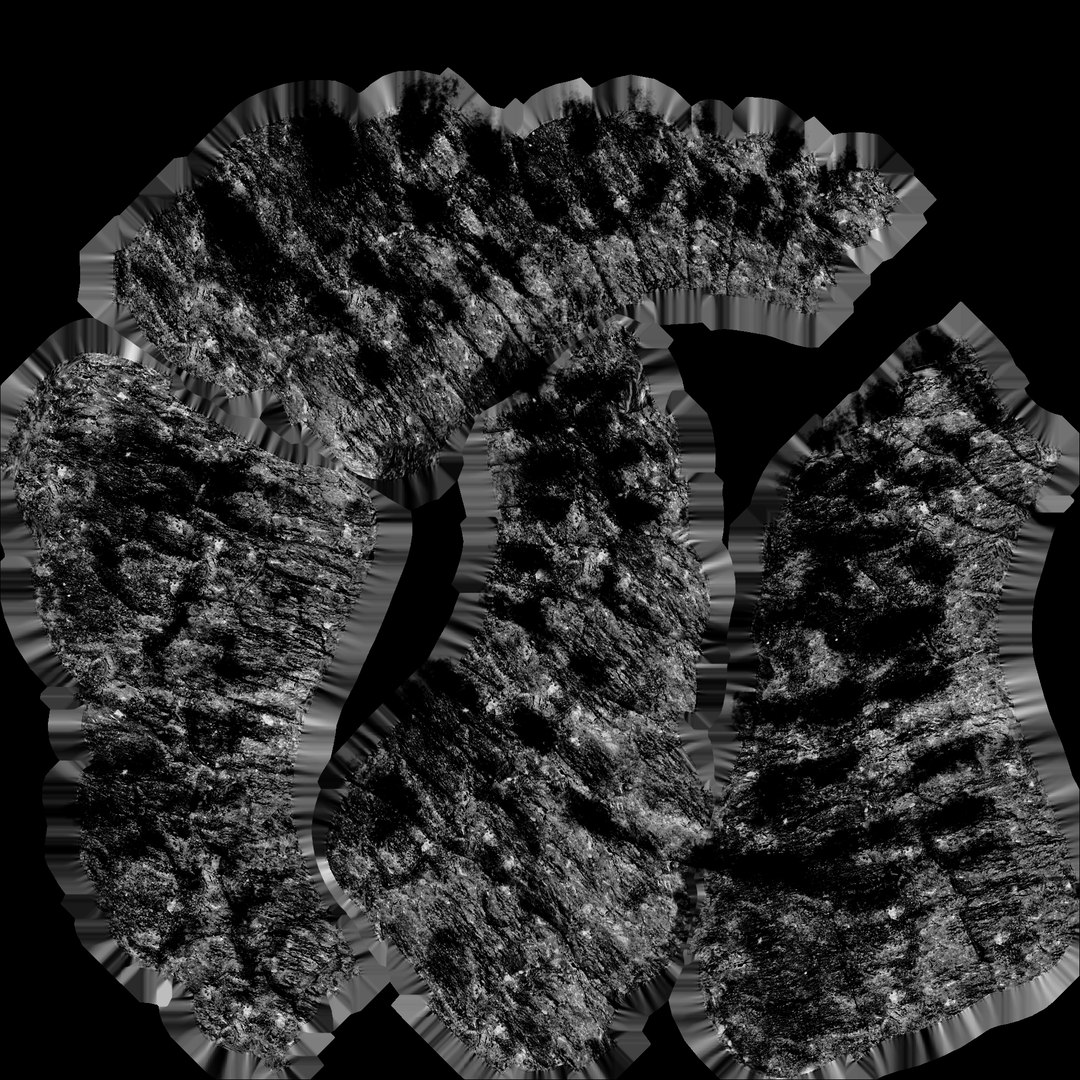 3d ancient mossy stone arc model