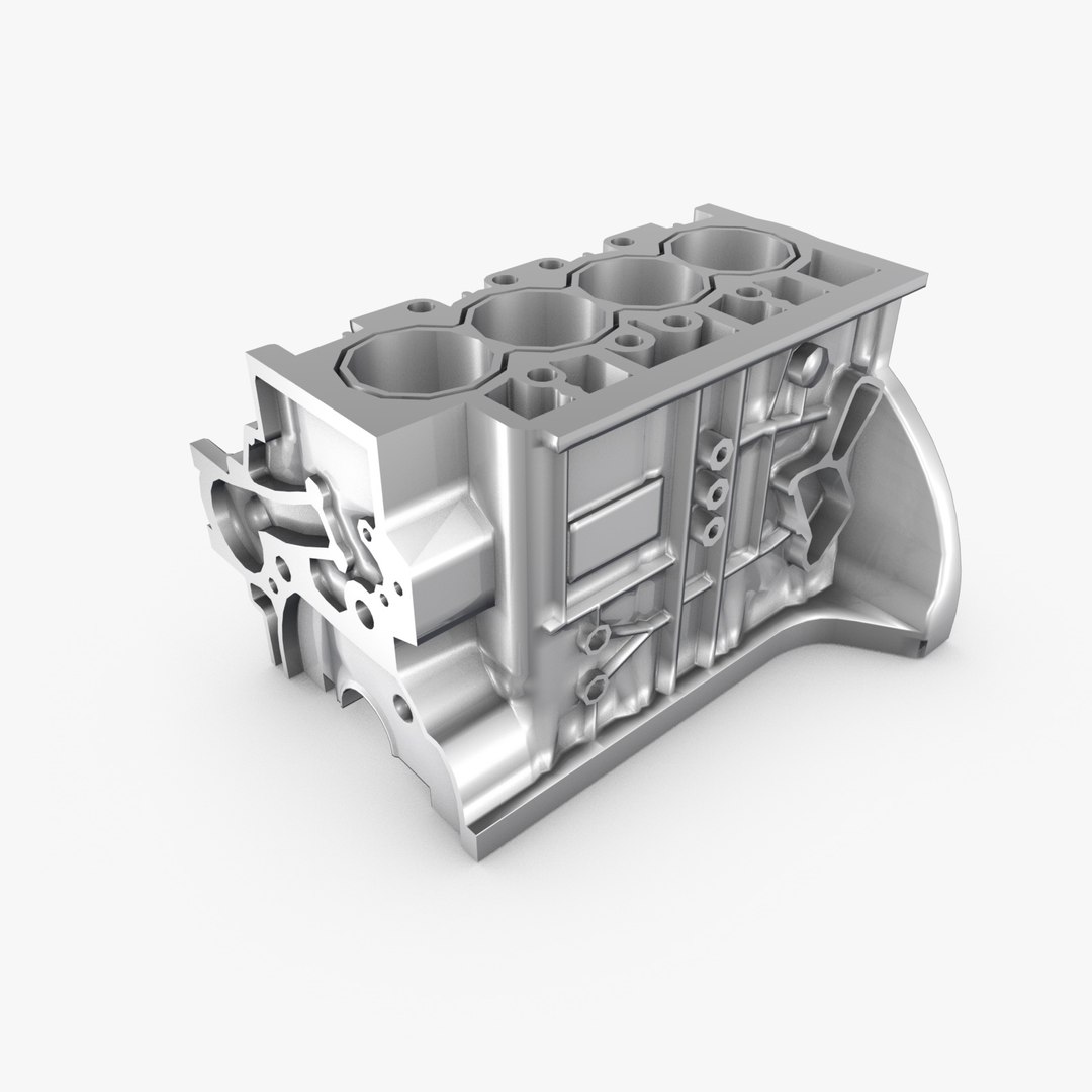 Generic Engine Block 3d C4d