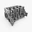 Generic Engine Block 3d C4d