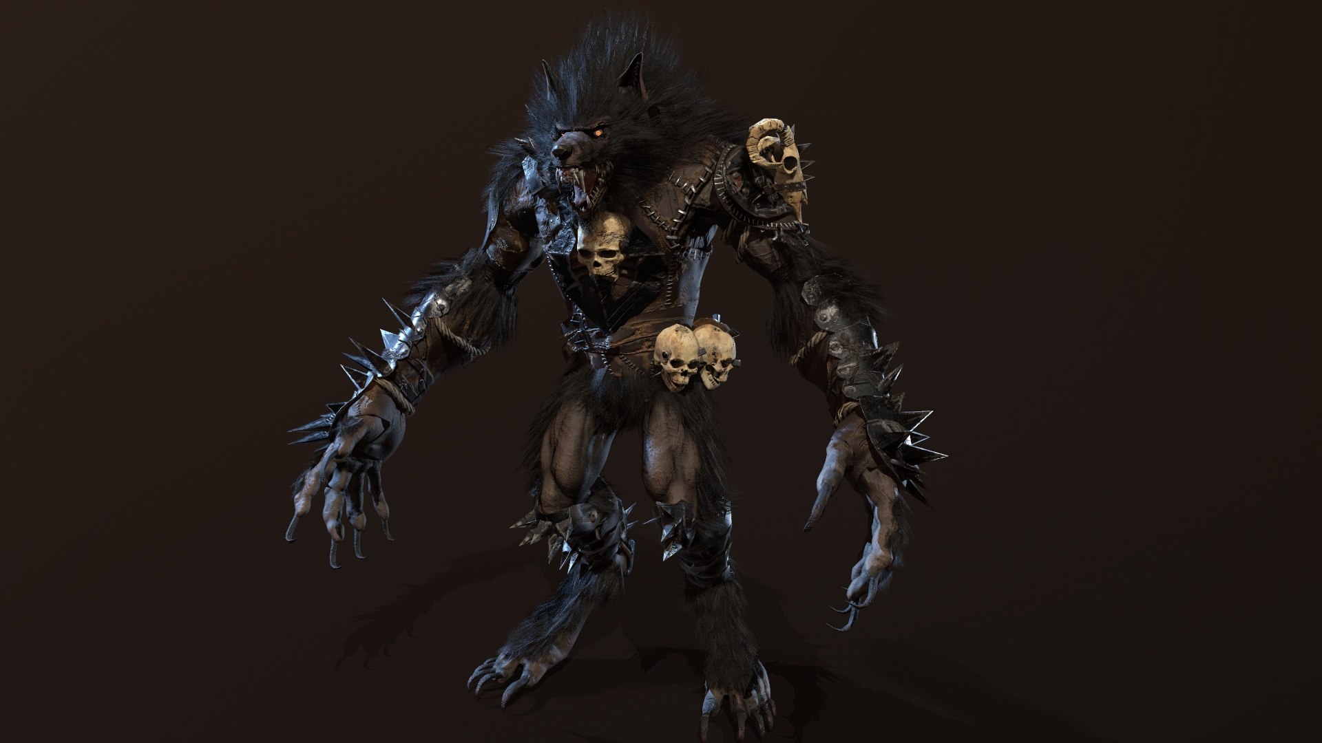 3D Character Werewolf Model - TurboSquid 1419441