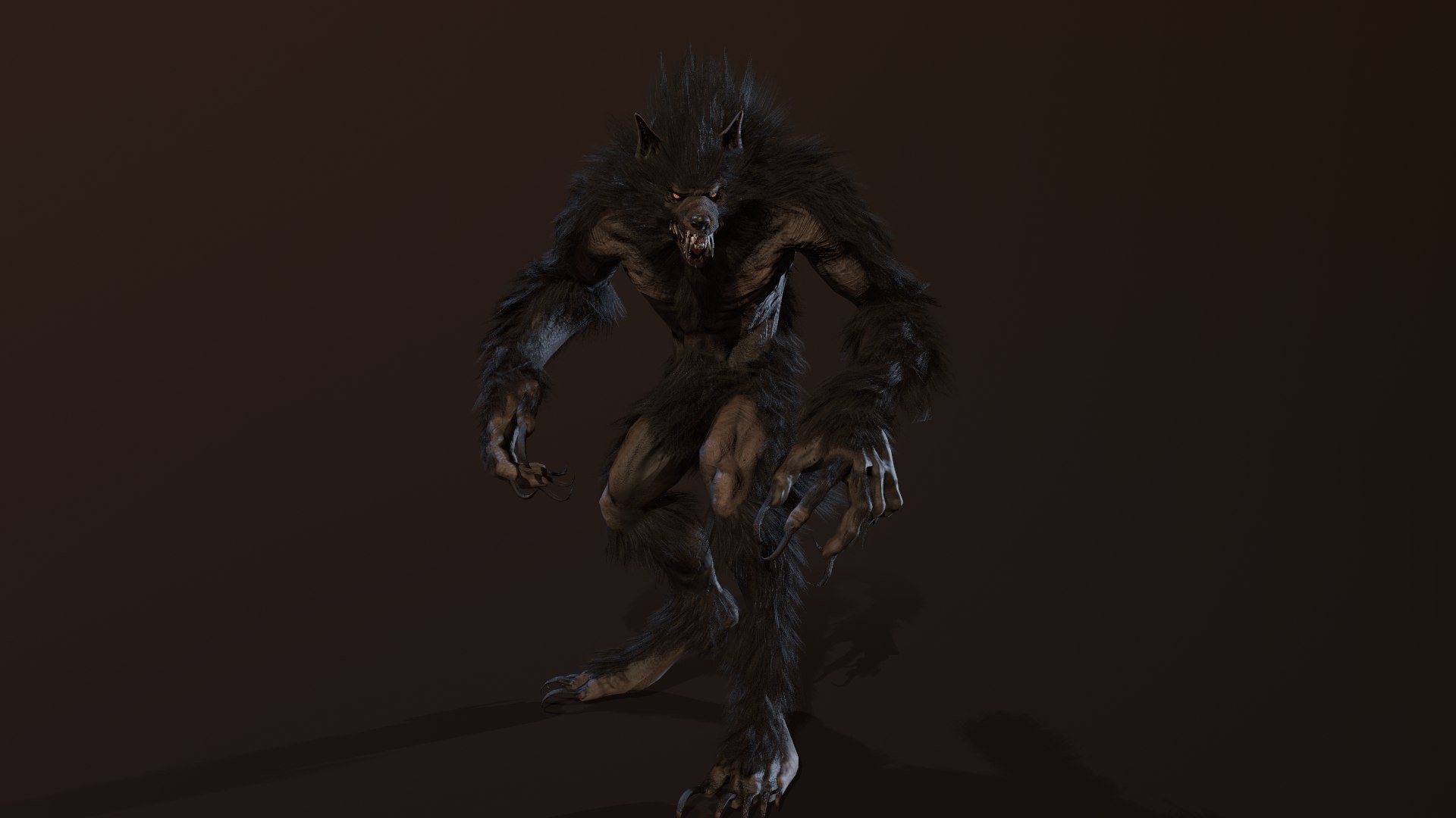 3D Character Werewolf Model - TurboSquid 1419441