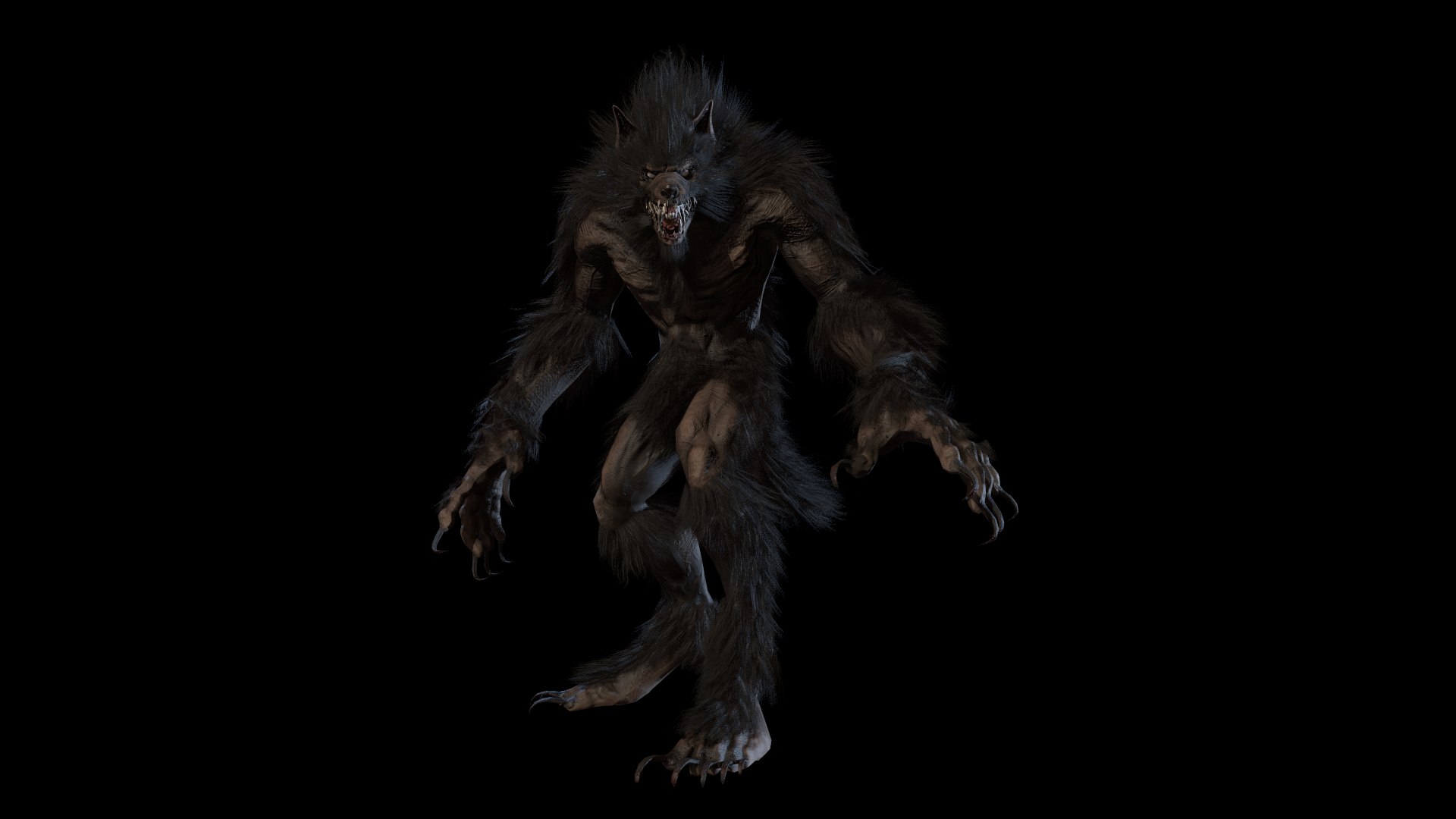 3D Character Werewolf Model - TurboSquid 1419441