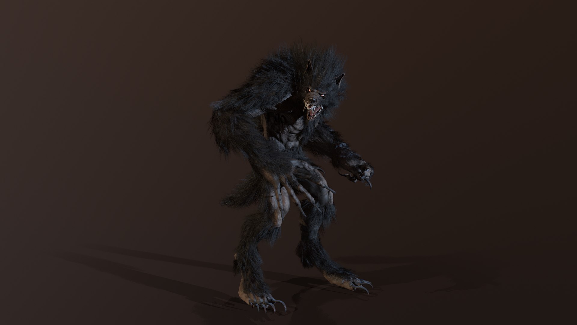 3D Character Werewolf Model - TurboSquid 1419441