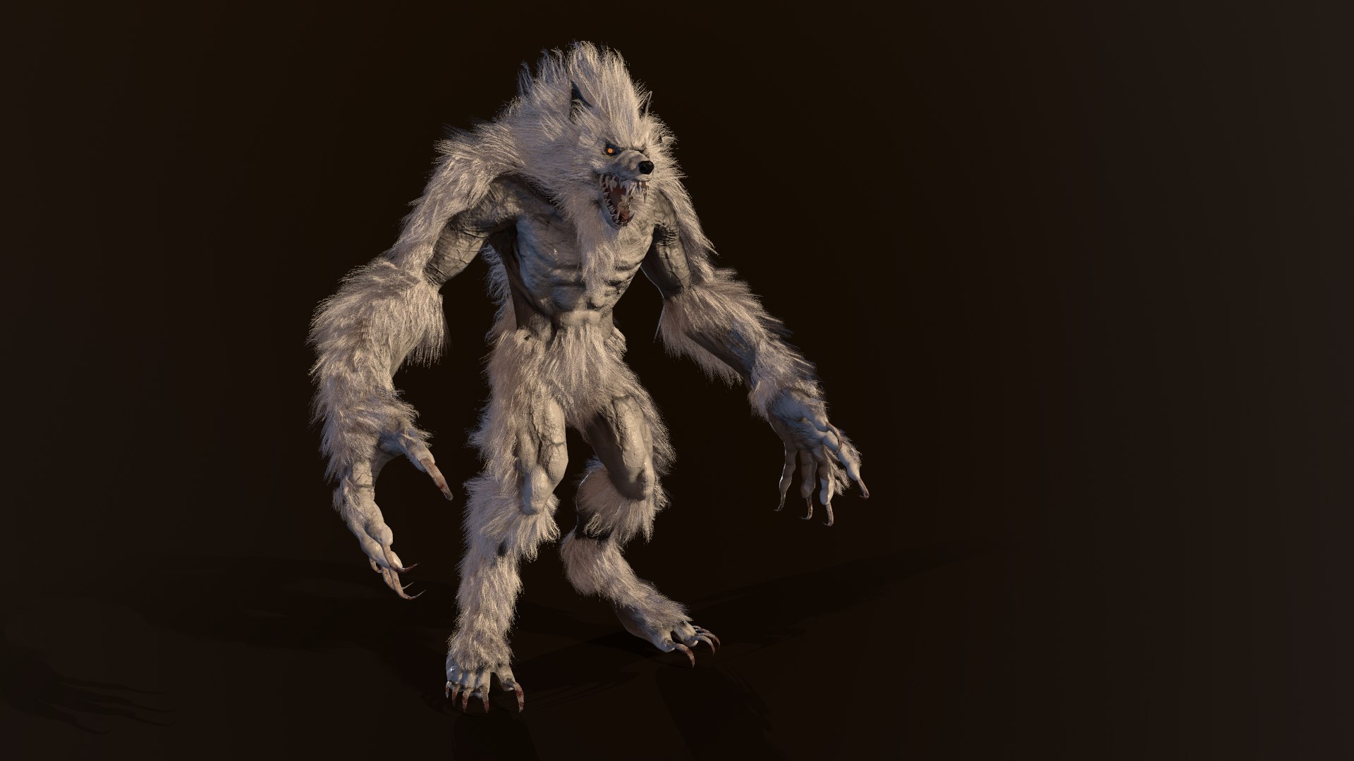 3D Character Werewolf Model - TurboSquid 1419441