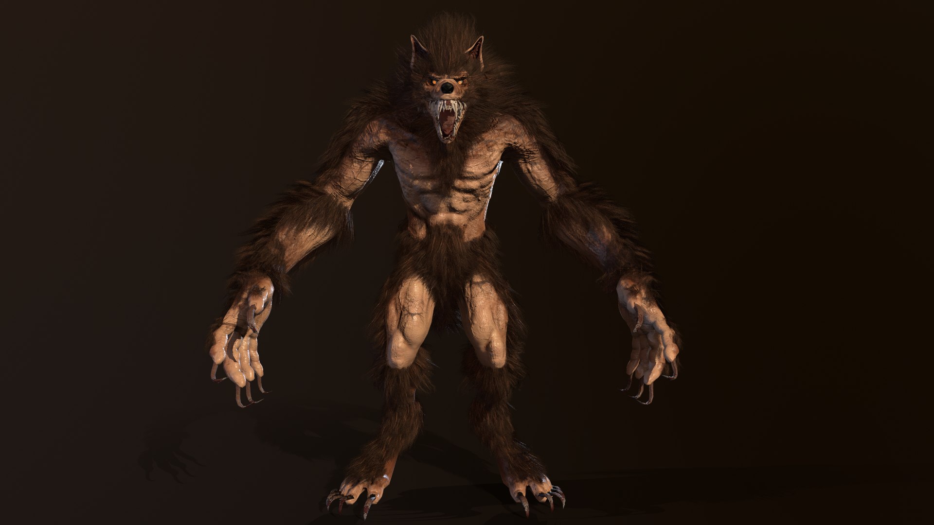 3D Character Werewolf Model - TurboSquid 1419441