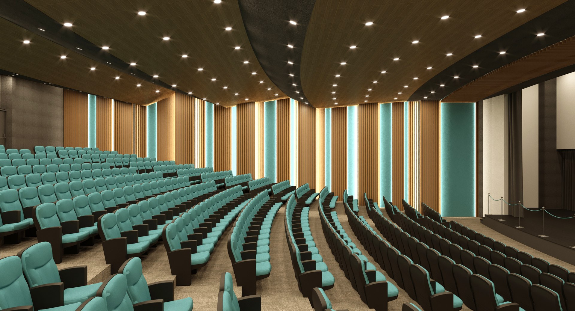 3D Hall Auditorium - TurboSquid 1677198