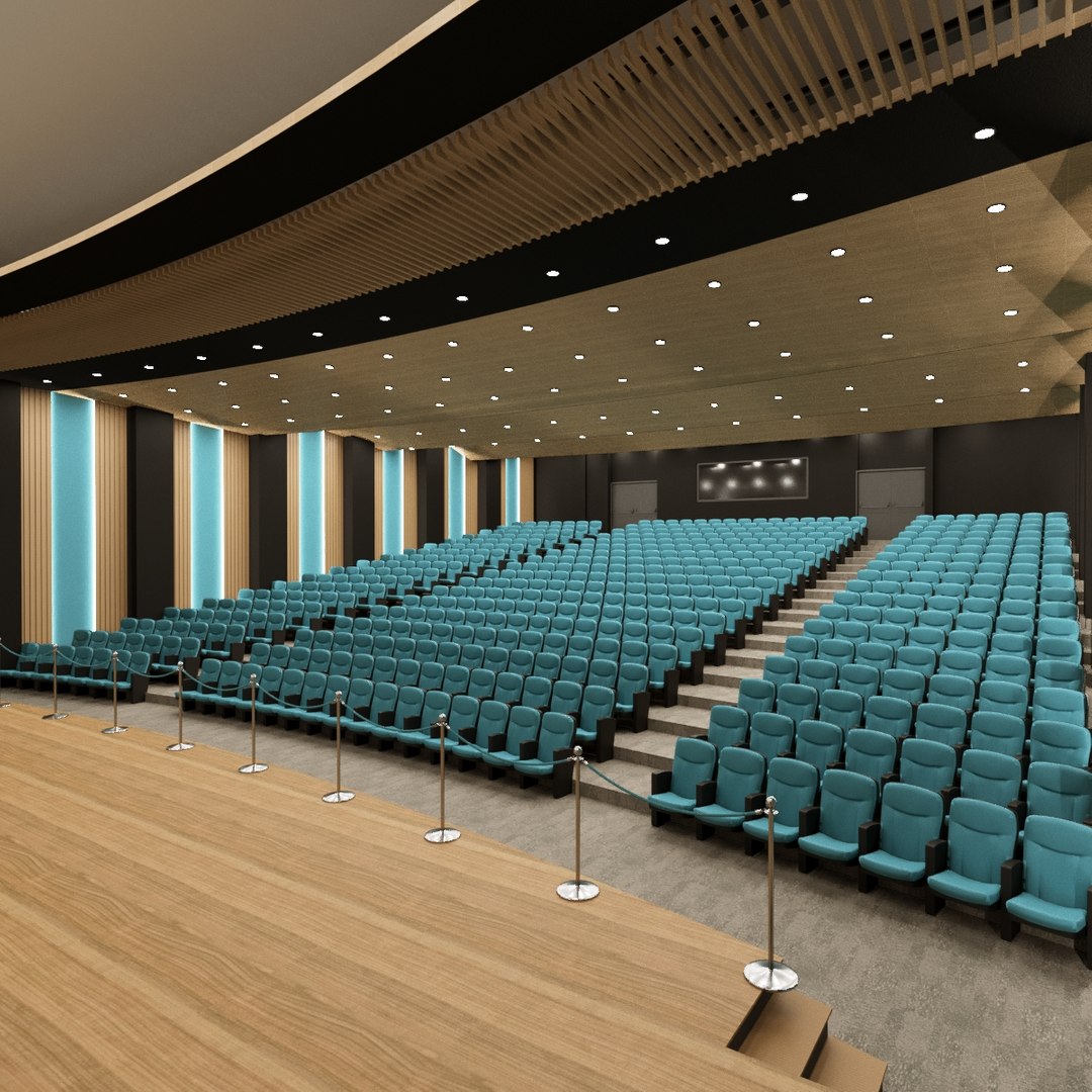 3D Hall Auditorium - TurboSquid 1677198