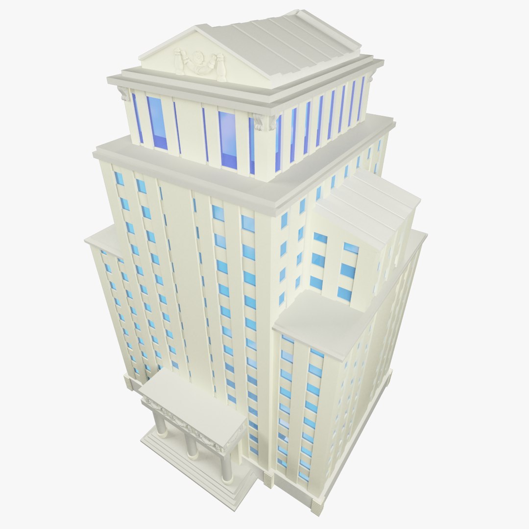 3d Model Background Building