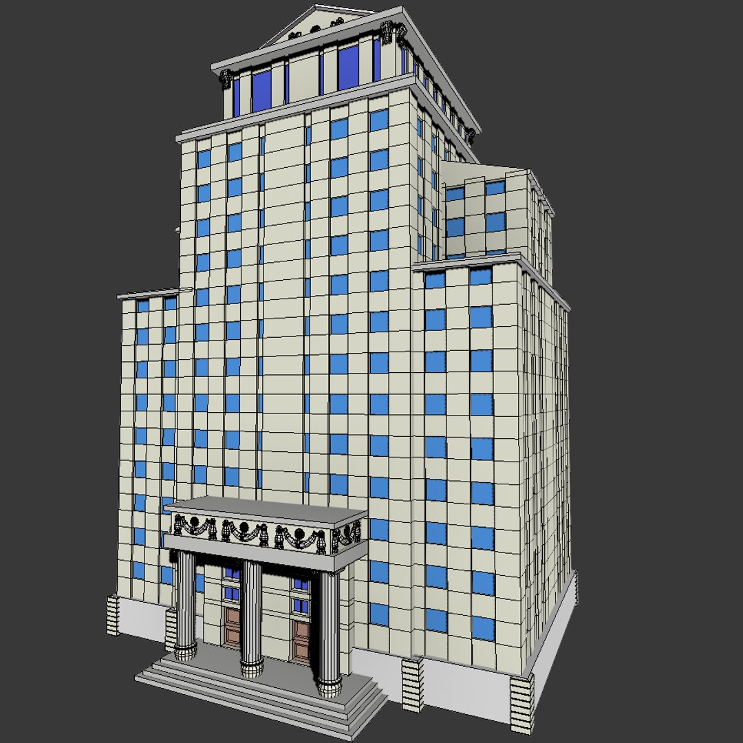 3d Model Background Building