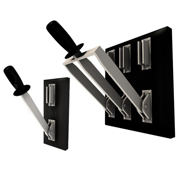 c4d realistic knife switch single