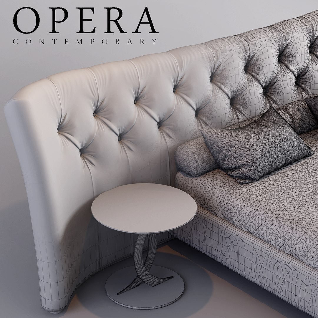 Bed Opera Butterfly 3d Model